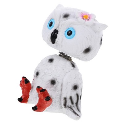 Bobble Head Owl Sculpture Resin Garden Owl Statue Tabletop Owl ...