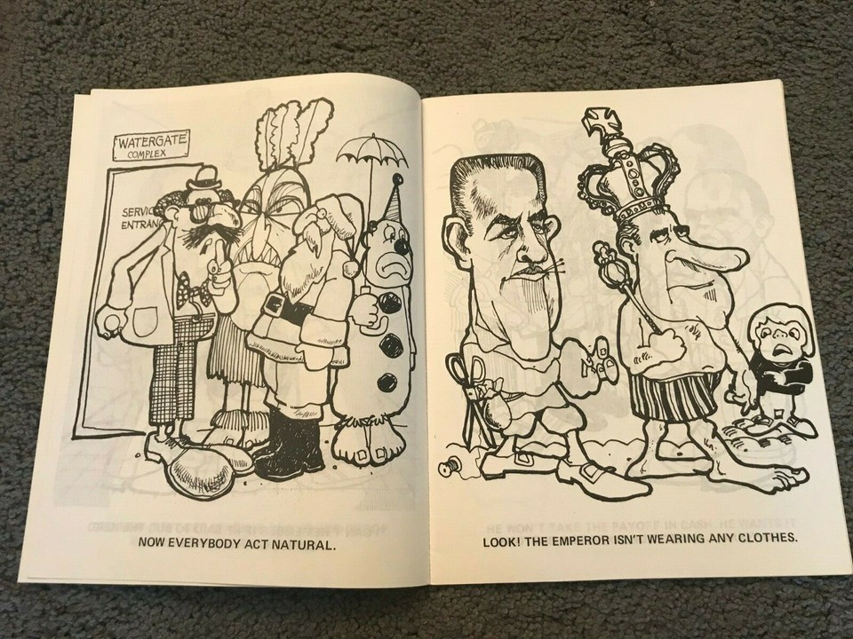 WATERGATE COLORING BOOK 1973 NEW FIRST PRINTING | eBay
