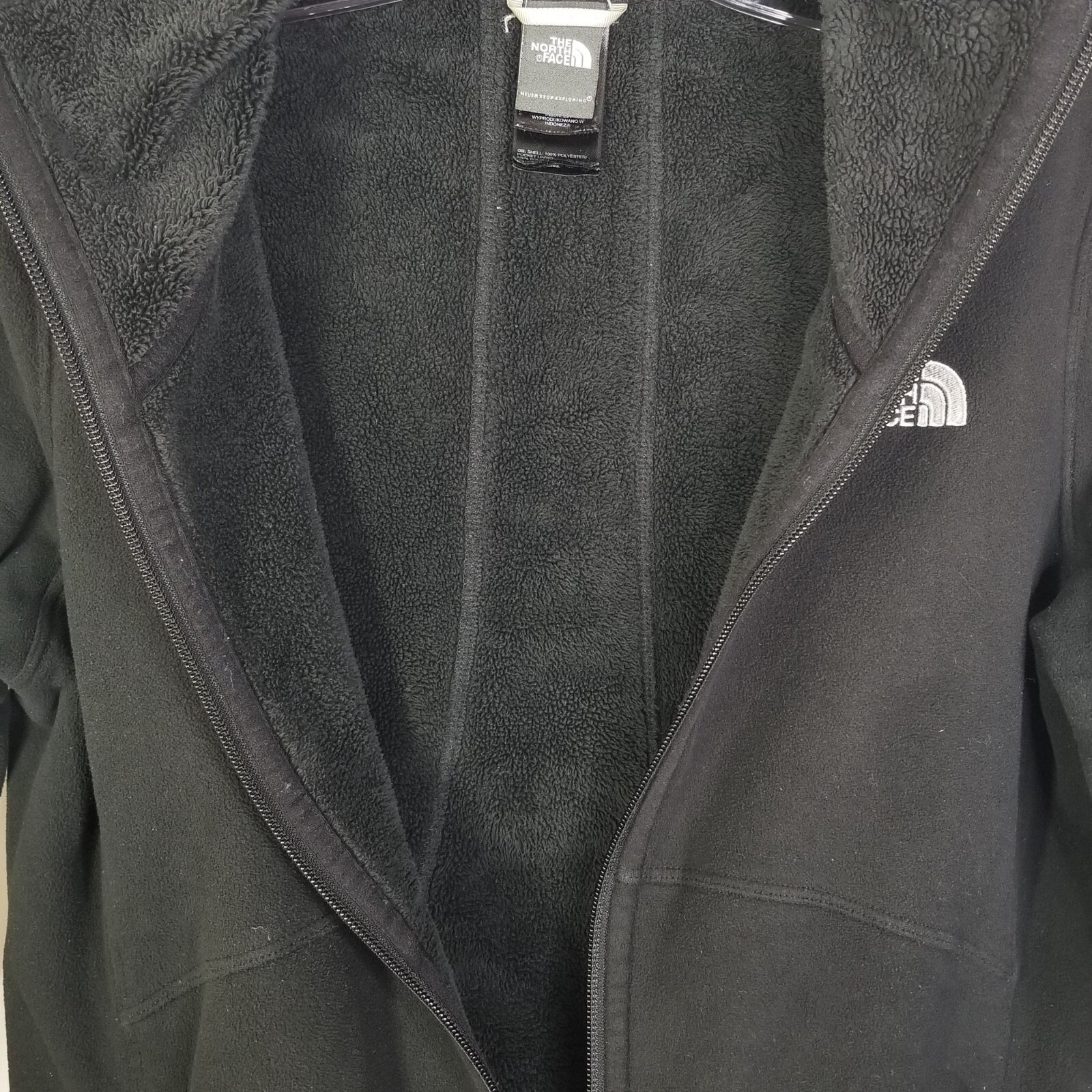The North Face Women Medium Black Soft Fleece Lined Interior Full Zip ...