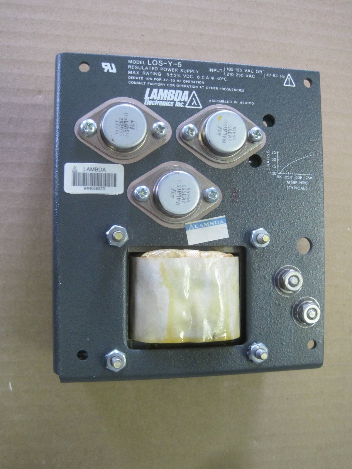 Lambda Electronics Inc. Model LOS-Y-5 Power Supply - used | eBay
