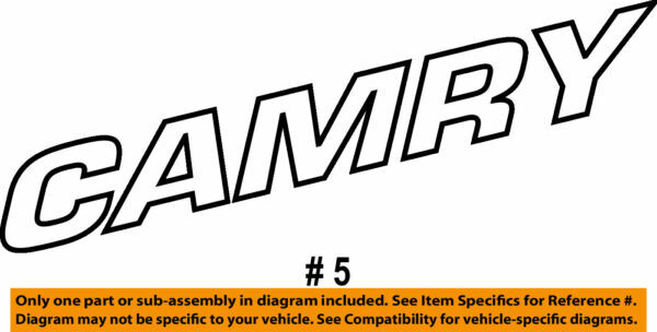 75442-33270 Toyota Plate, luggage compartment door name, no.2 ...