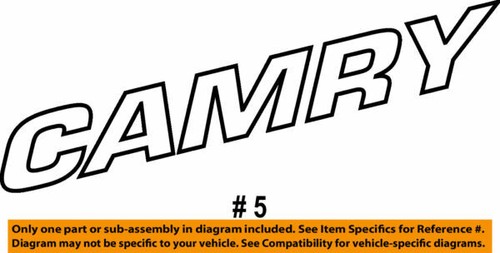 75442-33270 Toyota Plate, luggage compartment door name, no.2 ...