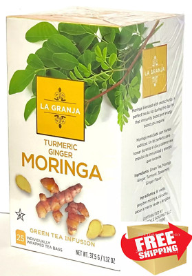 Turmeric, Ginger Moringa - Green Tea Infusion Herbal Tea (25 Count) | eBay
