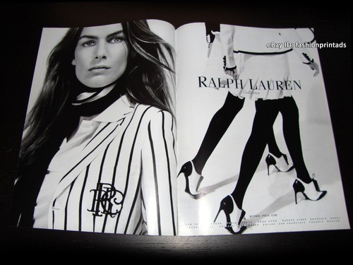 vintage RALPH LAUREN 3-Page PRINT AD Spring 2004 FILIPPA HAMILTON legs ...