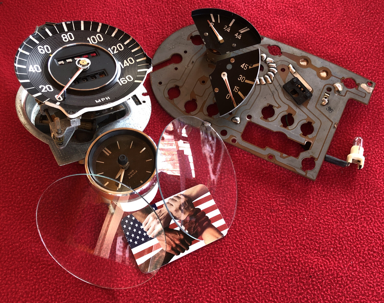 Mercedes Benz Clock W108 W109 W114 W115 Speedo Cluster Parts Lot Gauges ...