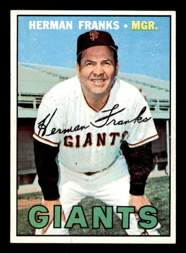 1967 Topps Baseball #116 Herman Franks NM/MT *d3 | eBay