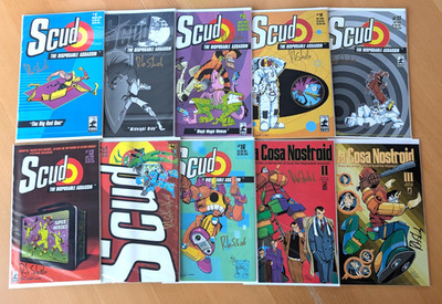 Scud The Disposable Assassin 10 Book Bundle - Signed by Rob Schrab | eBay