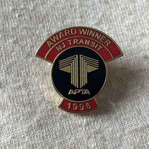 1996 NJ Transit Train APTA Award Winner Lapel Hat Pin | eBay