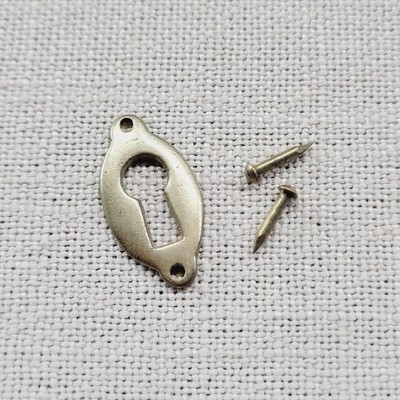 Small Brass Cabniet Key Plate 1" Clockmaking Repair Part Clock ...