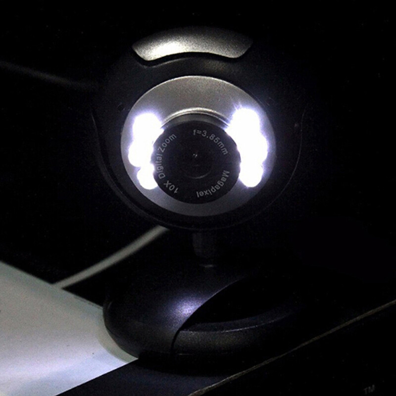 CDBA Computer PC USB 2.0 12MP 6LED PC Camera HD Webcam Camera Web Cam ...