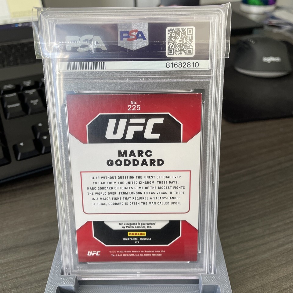 MARC GODDARD AUTO /49 HOLO RED LASER PSA NM 7 UFC 2023 | eBay