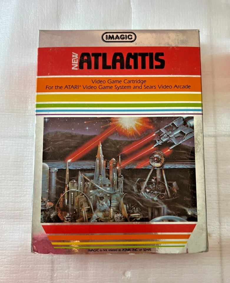 Lot of 3 Atari 2600 Games by IMAGIC Atlantis Cosmic Ark Star Box ...