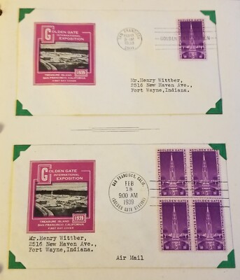 USA 2 FDC Scotts #852 GOLDEN GATE WORLDS FAIR SAN FRANCICO | eBay