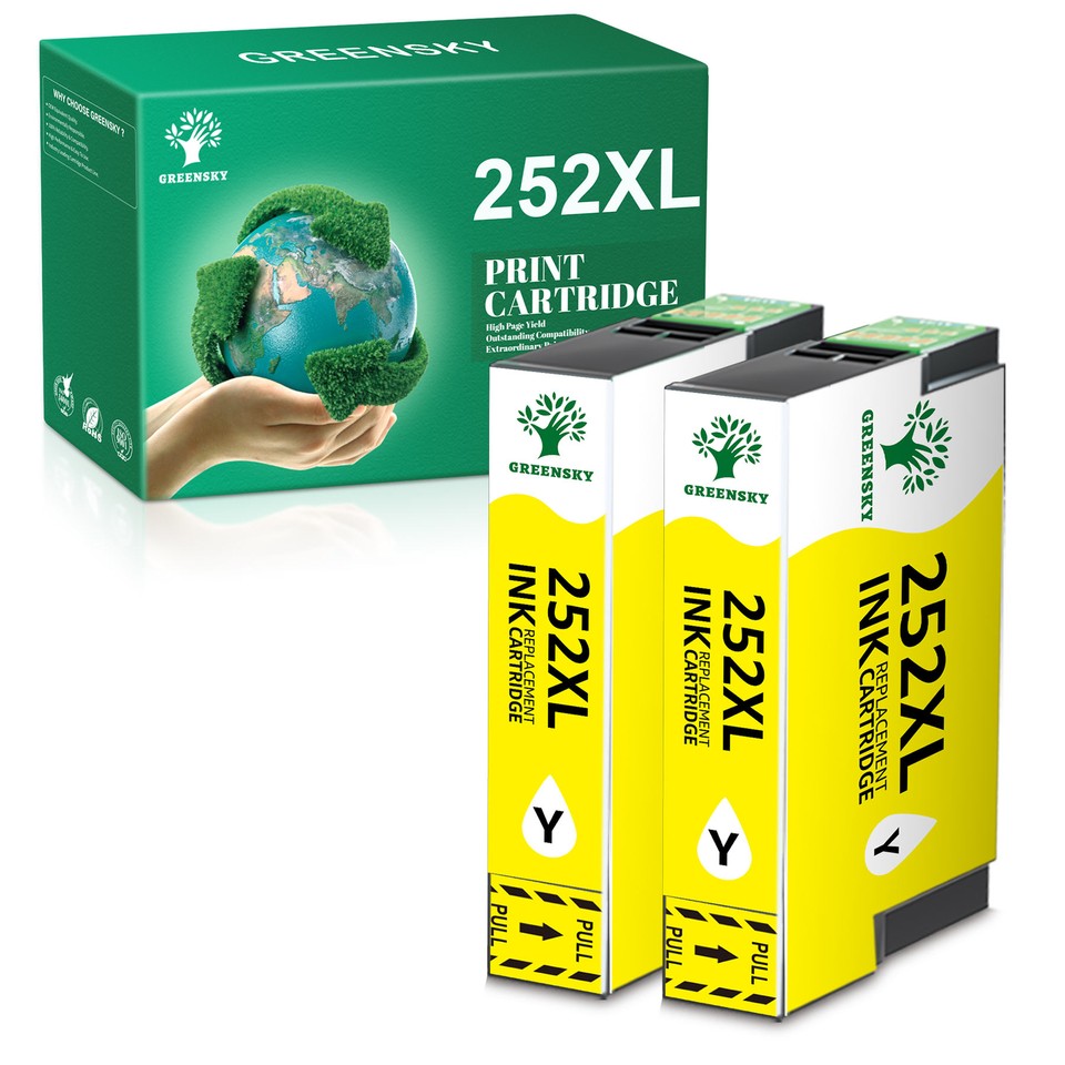 T252XL 252 XL 252XL Ink Cartridge For Epson WorkForce WF-3620 WF-3640 ...