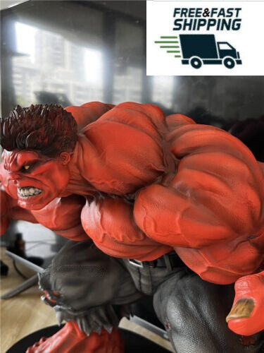 Red Hulk Resin Statue 1/4 Scale Painted Model In Stock Custom-made ...