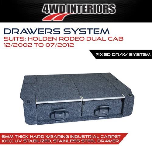 Outback 4WD Drawer System Fits Holden Rodeo Dual Cab 12/2002 - 07/2012 ...