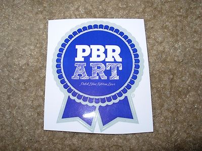 PABST BLUE RIBBON PBR ART Ribbon Logo STICKER decal craft beer brewery ...