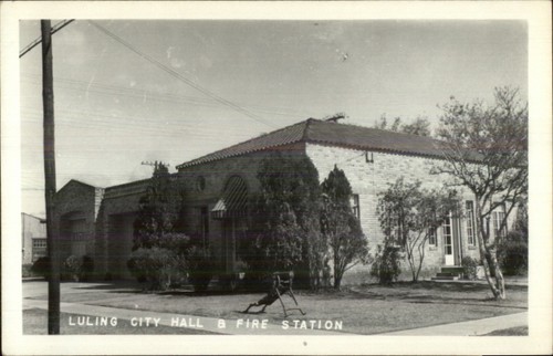 Luling TX City Hall Fire Station Real Photo Postcard EXC COND | eBay