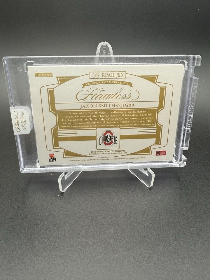 2023 Flawless Horizontal Jaxon Smith-Njigba RPA Auto 08/25 RPAH-JSN ...