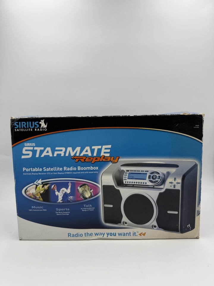 SiriusXM Satellite Radio Starmate Replay Boombox ST-B2 *NEW* | eBay