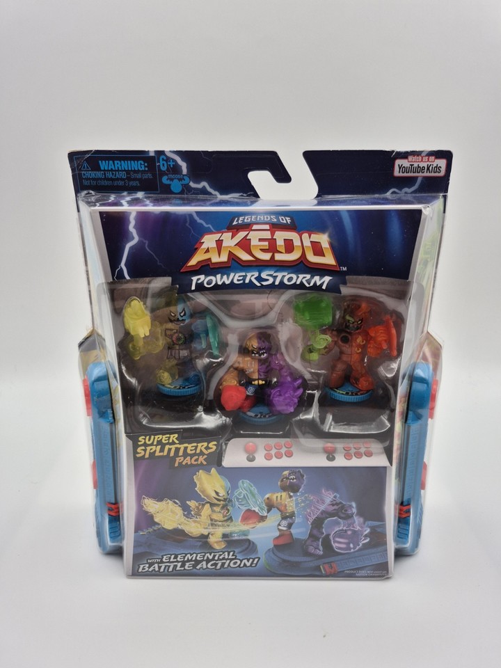 Akedo Powerstorm Super Splitters Pack Burndown Buster Splits Shortout ...