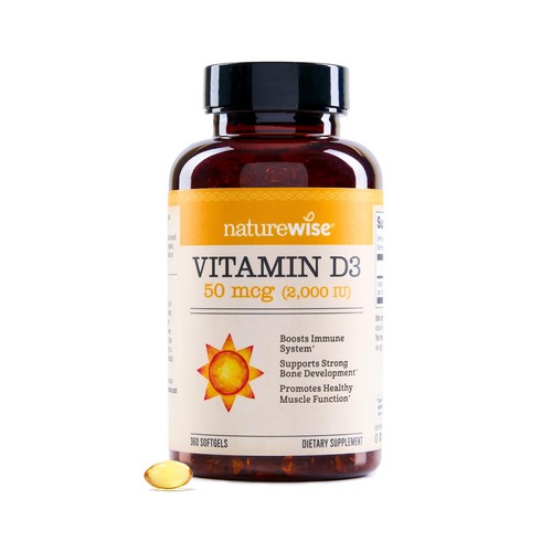 Vitamin D3 2000iu 50 mcg 1-Year Supply for Immune Support, Healthy ...