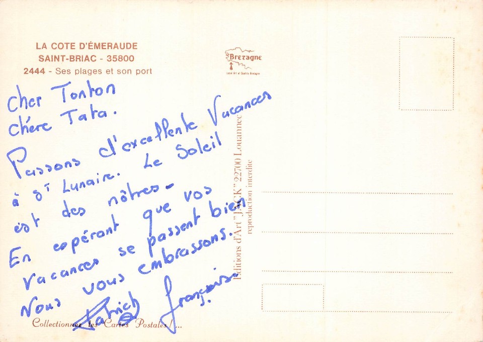 35 SAINT BRIAC SUR MER LA COTE D EMERAUDE | eBay