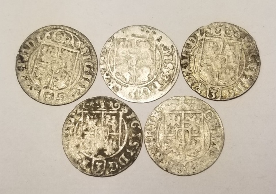 Old Collectible World Coin - Poland - 1612- 1627 - Silver Poltorak | eBay