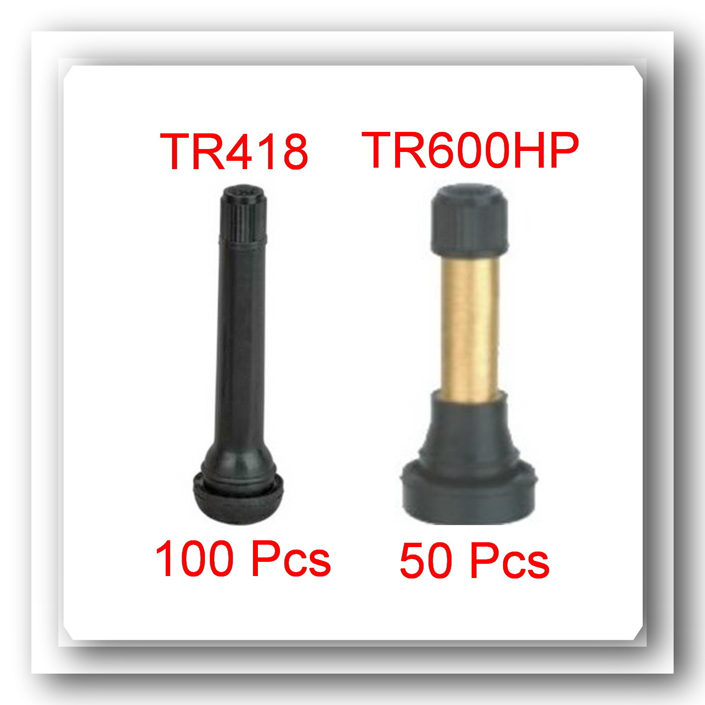 150 Tire Valves(100 x TR418) ( 50 x TR602HP High Pressure Tire Wheel ...