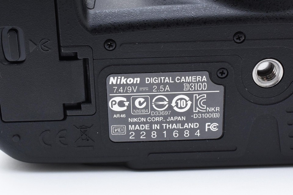 Nikon D3100 DSLR Camera Shutter Count 306 Nikon 18-55mm VR and 55-200mm ...