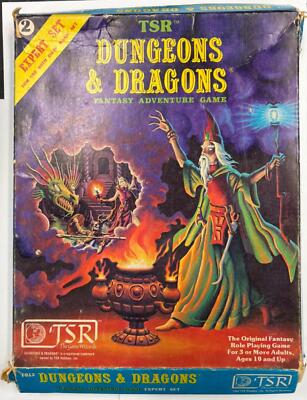 ADVACED DUNGEONS & DRAGONS TSR EXPERT SET (1983)- INCOMPLETE SEE ...