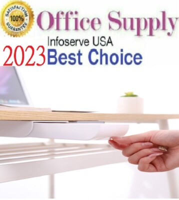 Under Desk Safe Box/Drawer Organizer invisible self-Adhesive Stationary ...