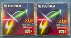 Lot of 2 NEW Sealed FUJIfilm Zip Disks - (2) 100MB With Case (format PC ...
