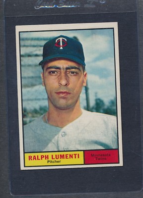 1961 Topps #469 Ralph Lumenti Twins EX/MT *3711 | eBay