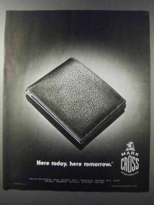 1981 Mark Cross Wallet Ad - Here Today, Here Tomorrow | eBay