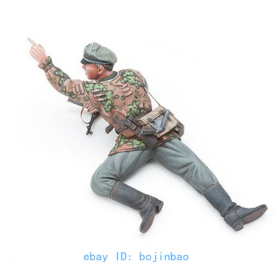 1/16 Scale German Soldier Lying On Front Unpainted Model Kits Resin ...