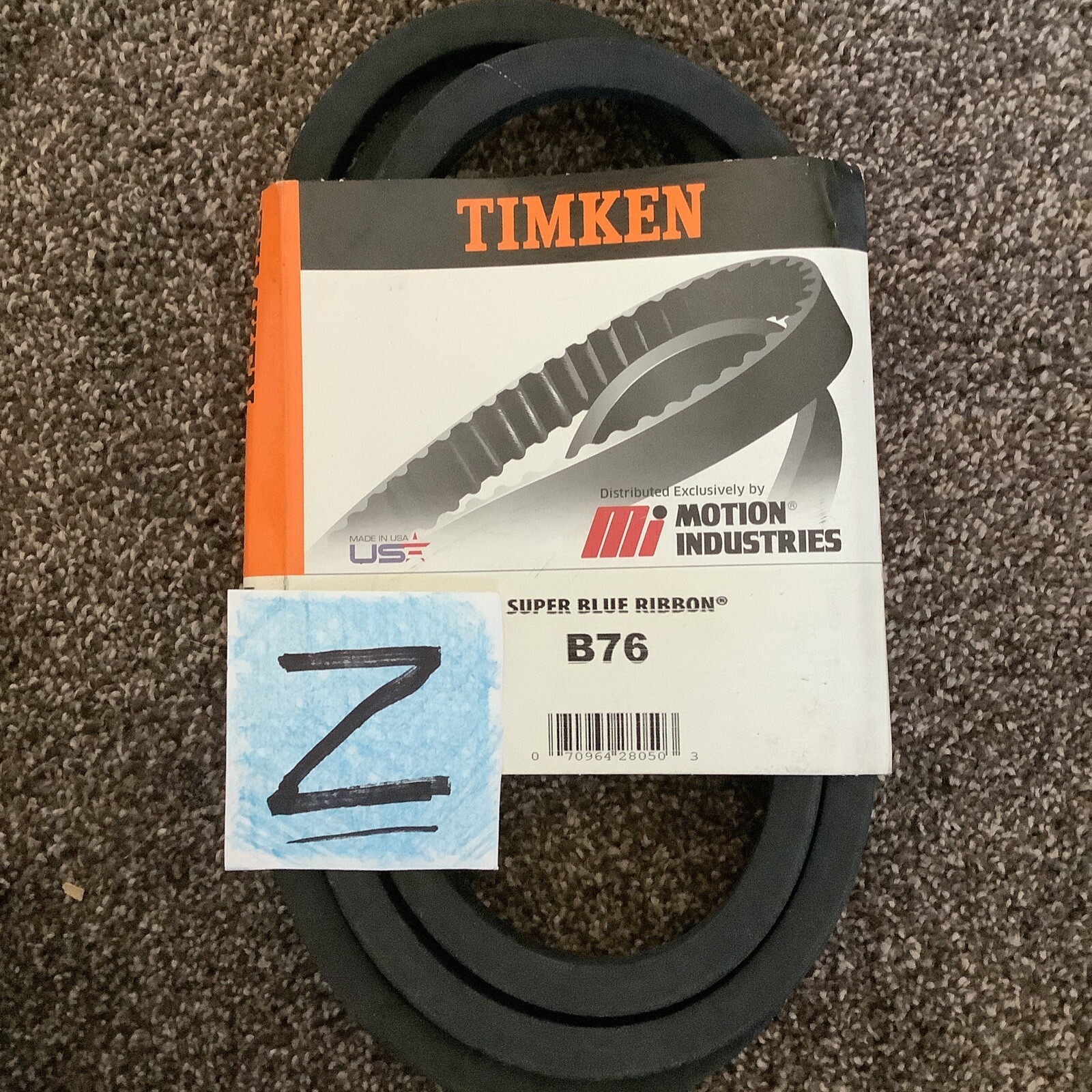 TIMKEN Super Blue Ribbon V-Belt - B Section B76 for sale online | eBay