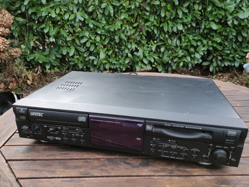 LIFETEC LT8964 CD + MD KOMBIGERÄT CD-Player + MD-Recorder MiniDisc ...