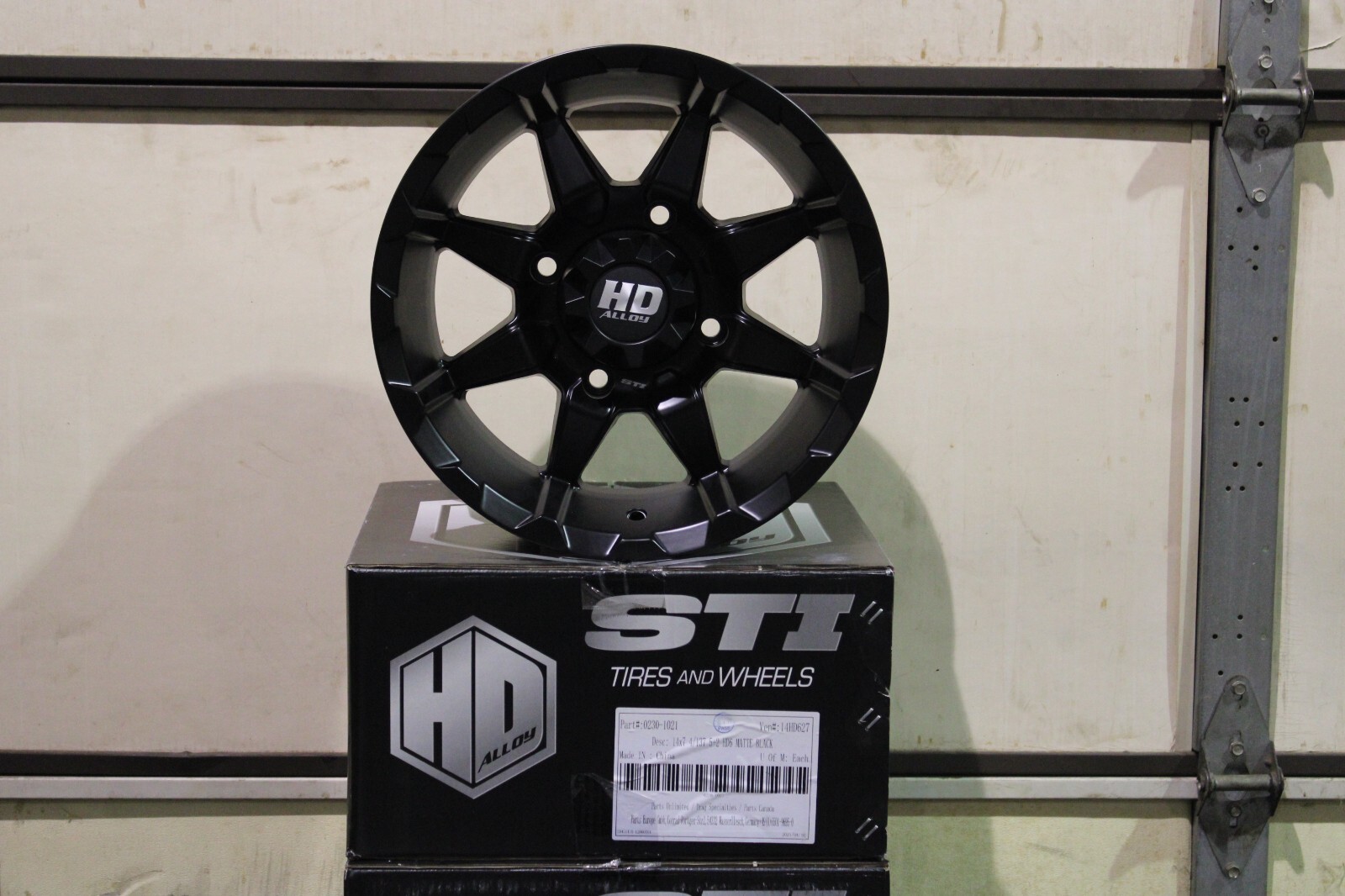 KAWASAKI TERYX 14" STI HD6 BLK ALUMINUM ATV / UTV WHEELS ( SET 4 ...