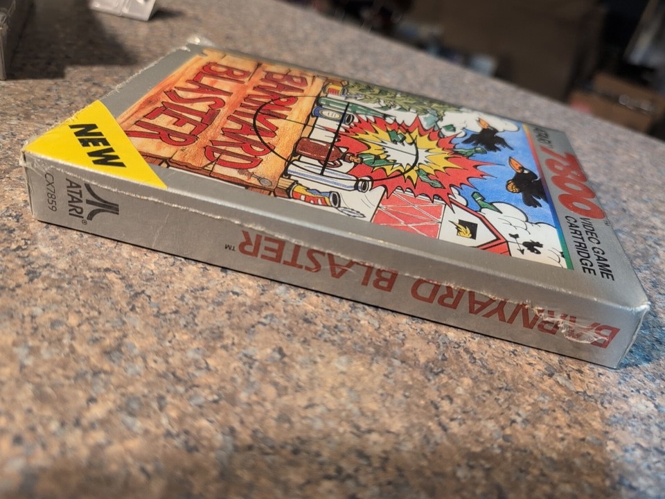 Atari 7800 Barnyard Blaster New In Box NIB NOS Sealed Hang Tab | eBay