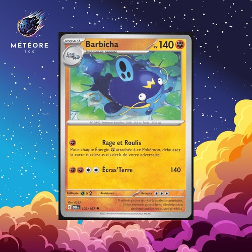 Carte Pokémon Barbicha 109/197 Flammes Obsidiennes Français | eBay