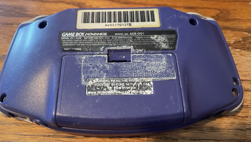 Game Boy Advance Hand Held Console - Indigo Blue Color | eBay