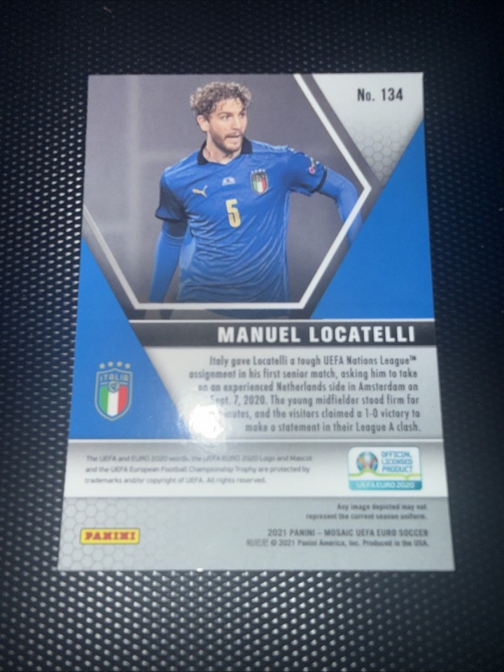 2021 Panini Mosaic Euro Silver Mosaic #134 Manuel Locatelli Italy | eBay
