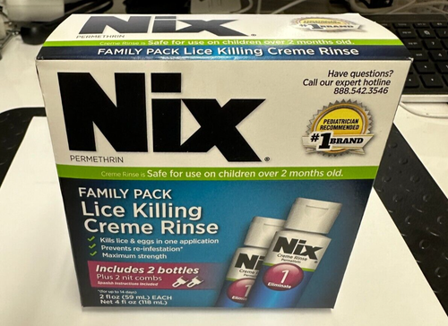 Nix Lice Killing Creme Rinse Family 2 Pack- 4oz for sale online | eBay