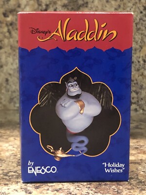 Disney Aladdin Christmas Ornament Genie In Magic Lamp Enesco New ...