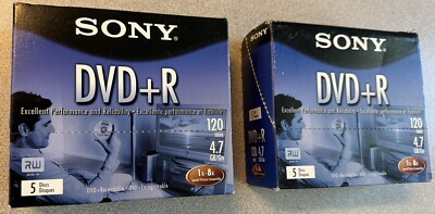 🟢 Sony DVD+R 10 pack 4.7 GB (20 Each) | eBay