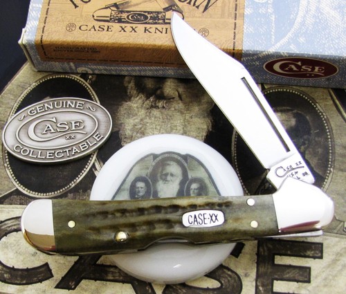 Case XX Mini Copperlock Knife 1998 Green Pocket Worn Mint In Original ...
