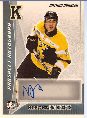 NATHAN DUNKLEY 2016-17 LEAF ITG HEROES & PROSPECTS PLATINUM AUTO | eBay
