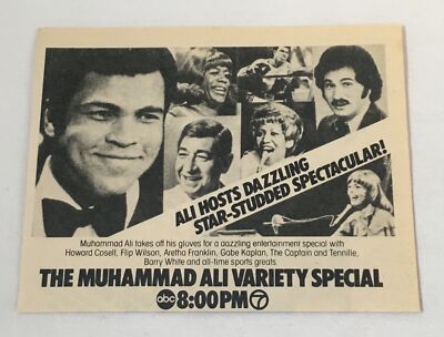 1975 ABC tv ad ~ THE MUHAMMAD ALI VARIETY SPECIAL Howard Cosell | eBay