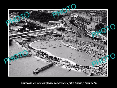 OLD 6 X 4 HISTORIC PHOTO OF SOUTHEND ON SEA ENGLAND VIEW OF BOATING ...